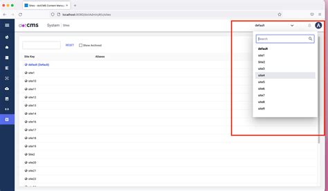 site selector not showing pagination · issue 22734 · dotcms core · github