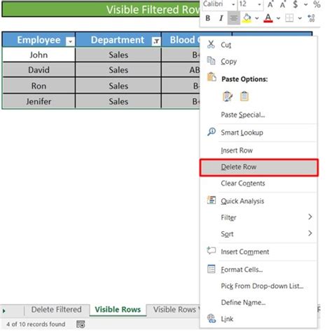 How To Remove Specific Rows In Excel Enjoytechlife