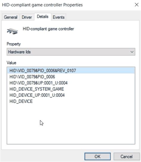Zero Delay USB Joystick Encoder S Config