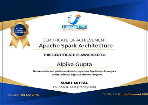 Apachespark Pyspark Bigdata Dataengineering Trendytech Alpika Gupta