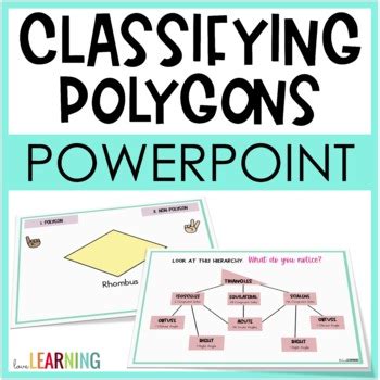 Classifying Polygons Quadrilaterals And Triangles PowerPoint Lesson D Shapes