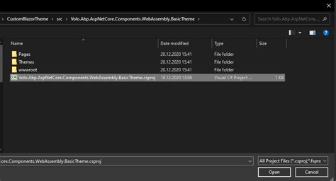 Creating A New Ui Theme By Copying The Basic Theme For Blazor Ui Abpio