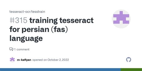 Training Tesseract For Persian Fas Language · Issue 315 · Tesseract Ocrtesstrain · Github