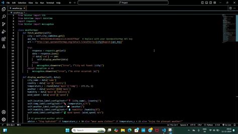 Ankika Das On Linkedin Python Tkinter Weatherapp Techproject Api