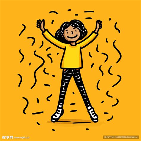 微笑简笔画人物设计图 动漫人物 动漫动画 设计图库 昵图网