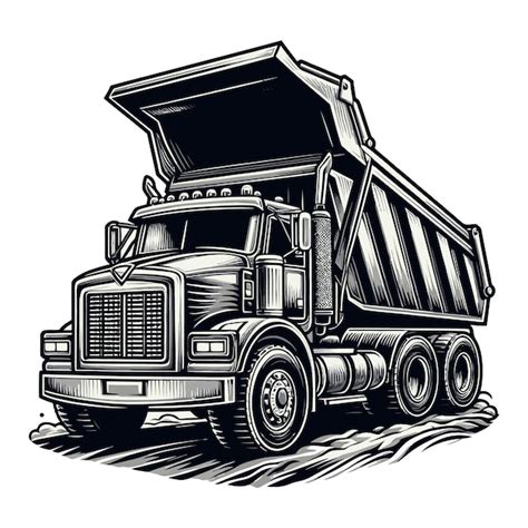 Premium Vector Dump Truck Vector Illustration