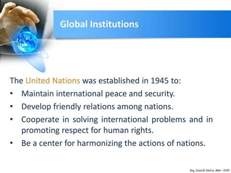 Globalization By Islam El Shafie Ppt