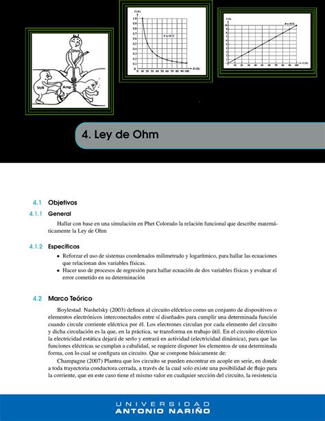 Ley De Ohm Laboratorio De La Ley De Ohm Coordinación Nacional De