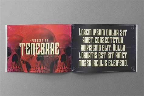 Tenebrae Display Typeface On Behance