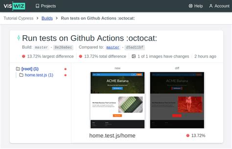 Visual Regression Testing Tutorial With Cypress VisWiz Io Blog Visual Regression Testing SaaS