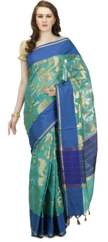 Embroidered Banarasi Cotton Saree Multicolor Saree Sarees Online