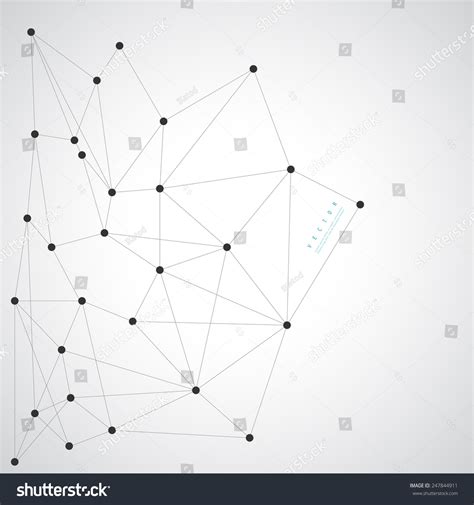 Vector Network Background Abstract Polygon Triangle Stock Vector Royalty Free