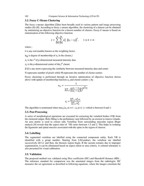 Segmentation And Labelling Of Human Spine Mr Images Using Fuzzy Clustering Pdf