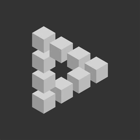 Grey Geometric Cube Of 125 Smaller Isometric Cubes Abstract Design Element Science Or