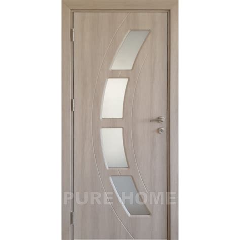 Интериорна врата цвят Антик със стъкломодел M2 Pure Home