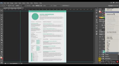 How To Edit Resume Cv In Photoshop And Microsoft Word For How To Create A Cv Template In Word