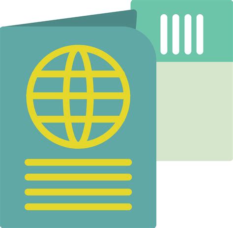 Passport Flat Icon 11486243 Vector Art At Vecteezy