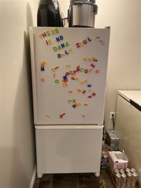 Zuuls Not In The Fridge Zuuls On The Fridge There Is No Dana Only