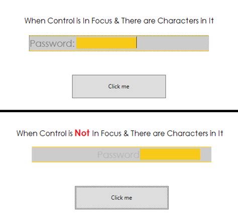 C Why Is My Wpf Passwordbox Style Trigger Not Working Stack Overflow