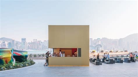 kube pavilion by oma opens outside k11 musea in hong kong