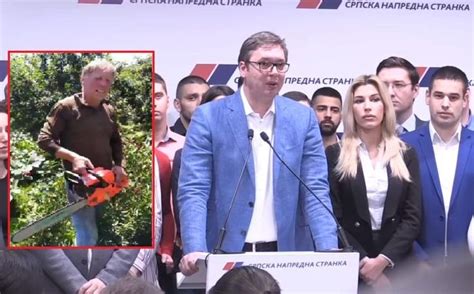Сељак са моторном тестером у руци одржао жестоку лекцију Вучићу и министрима видео Видео