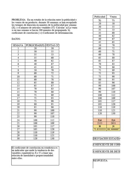 Ejemplo De Regresion Resuelto Pdf Regresión Lineal Análisis De Regresión