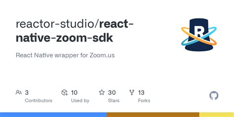 Github Reactor Studioreact Native Zoom Sdk React Native Wrapper For