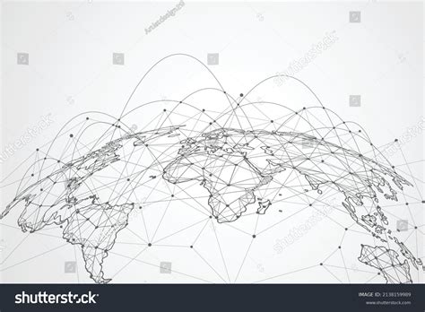 Global Network Connection World Map Point Stock Vector Royalty Free Shutterstock