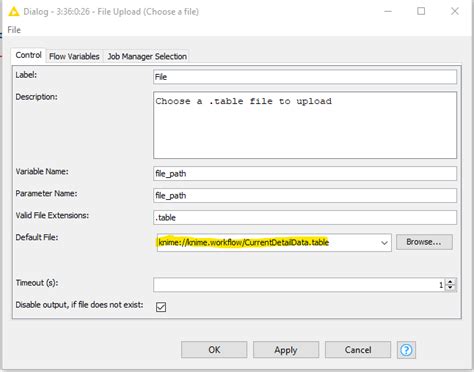 how to set file name in sdf writer node with variable knime analytics platform knime
