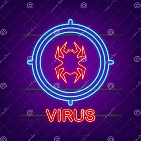 Danger Symbol Vector Illustration Virus Protection Computer Virus