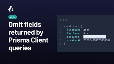 How To Omit Fields From Query Results In Prisma Orm Youtube