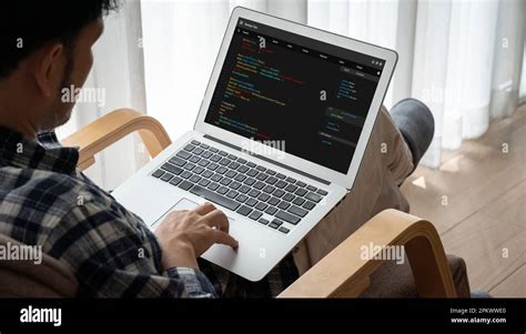 Software Development Programming On Computer Screen For Modish Application And Program Coding