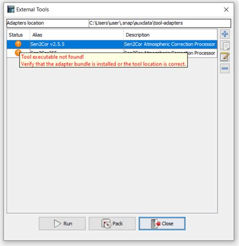 Cannot Read Operator Template Error In Sen2cor Sen2cor Step Forum