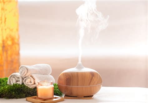 Free Photo Spa Composition With The Aroma Of A Modern Oil Diffuser