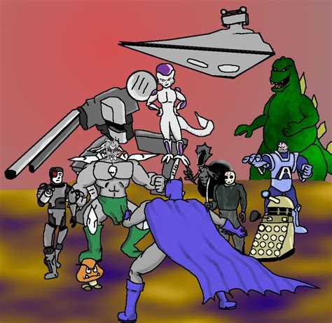 Batman Vs Everyone Godzilla The Empire Dragon Ball Z The Borg Jason Etc Batman Vs