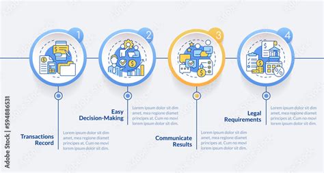 Accounting Importance Blue Circle Infographic Template Data
