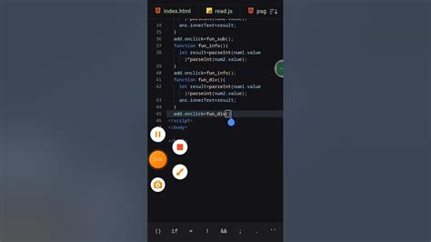 Create Calculator Division Function In Javascript Projects Shorts