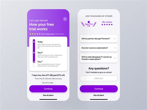 Subscription Page Mobile App Ui By Ui Ants On Dribbble
