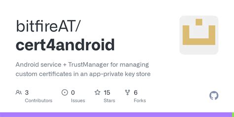 Github Bitfireatcert4android Android Service Trustmanager For