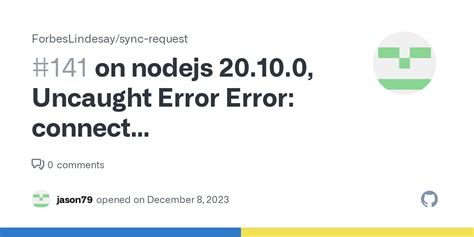 On Nodejs 20100 Uncaught Error Error Connect Econnrefused 12700149792 · Issue 141