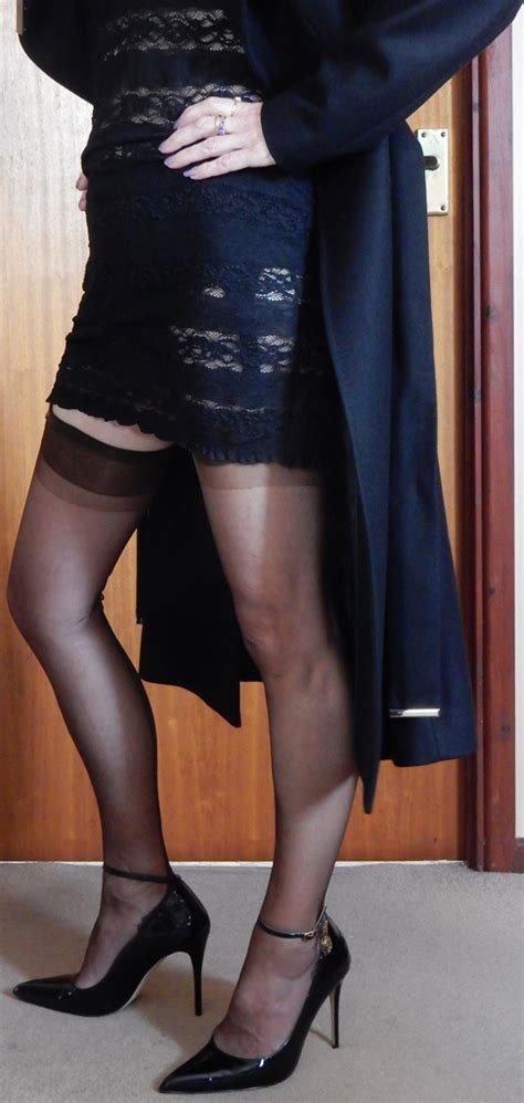 Dress Too Short For Stockings But Enjoyable Testing Stockings Hq