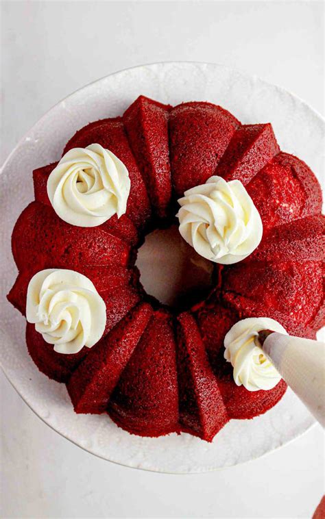 Red Velvet Bundt Cake With Cream Cheese Frosting