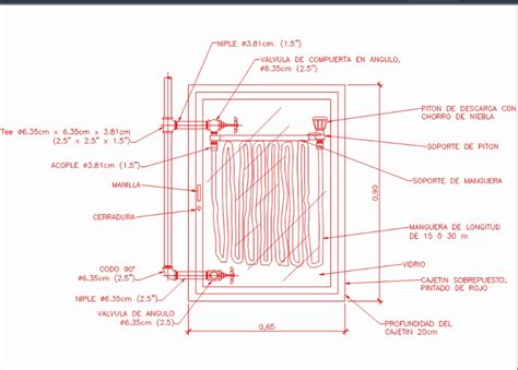 Detail Of Fire Hose Cabinet Fhc Cad Files Dwg Files 42 Off