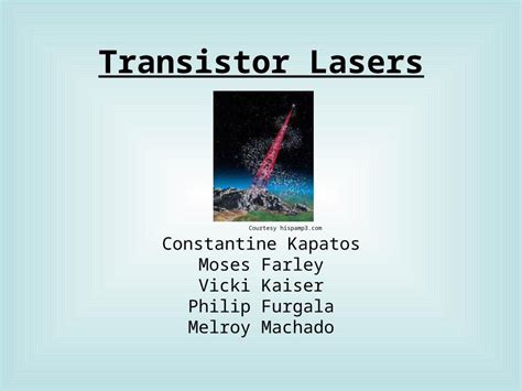 Ppt Transistor Laser Dokumentips