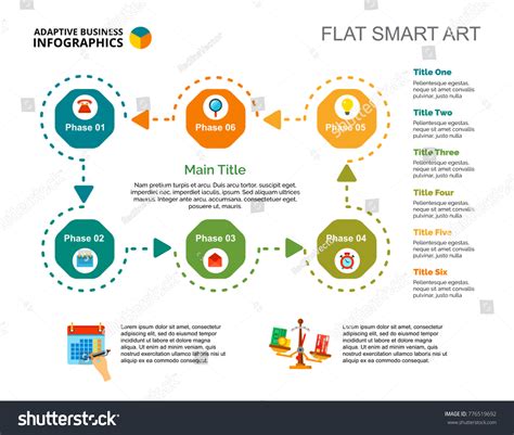 Workflow Cycle Slide Template Stock Vector Royalty Free 776519692
