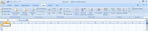 Fungsi Menu Dan Ikon Tab Data Microsoft Office Excel 2007