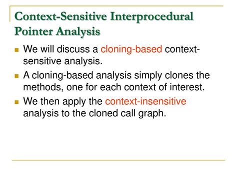Ppt Interprocedural Analysis Powerpoint Presentation Free Download Id4835624