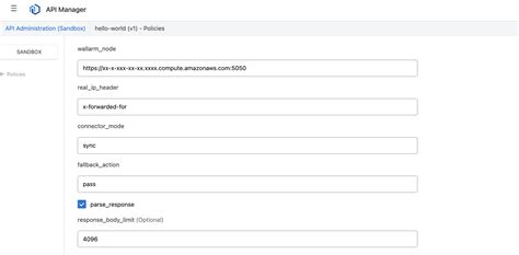 MuleSoft Flex Gateway Wallarm Documentation