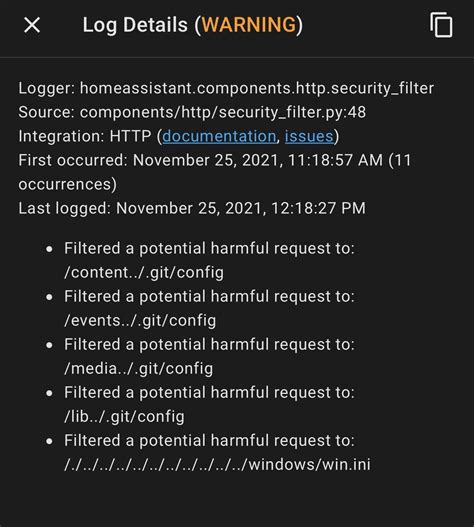Security Issue Homeassistant