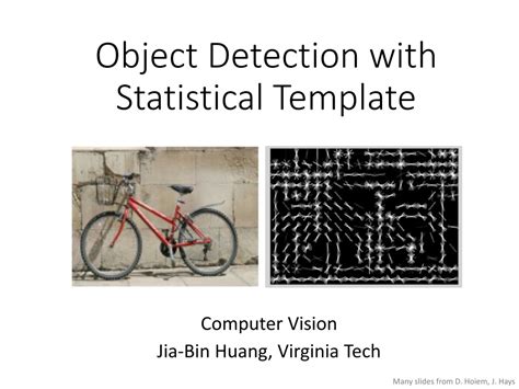 Ppt Object Detection With Statistical Template Powerpoint Presentation Id 8929893